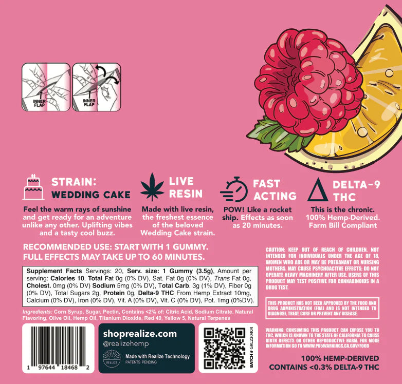 Realize LIMITED EDITION Live Resin Gummies – Capitol Hemp, LLC